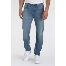 Levi's Tapered-fit-Jeans LEVI'S "502 TAPER", Herren, Gr. 31, L&auml;nge 30, blau (the new blau ltwt), Denim/Jeans, Obermaterial: 81% Baumwolle, 18% Leinen, 1% Elasthan, Basic, loose fit kn&ouml;chellang, Jeans Tapered-fit-Jeans, in elegantem, modernem Stil