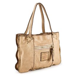 Campomaggi Schultertasche 'Cora' Damen Gr&ouml;&szlig;e One Size beige / gold