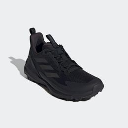 Wanderschuh adidas terrex "FREE HIKER 2.0 LOW", Herren, Gr. 44,5, schwarz (core schwarz, core schwarz, grau four), Synthetik, Textil, Schuhe Wanderschuh