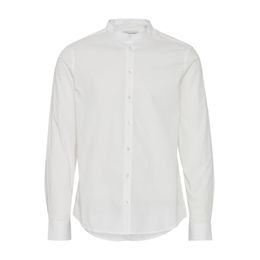 Langarmhemd Casual Friday "Langarmhemd CFAton", Herren, Gr. XXL, N-Gr, wei&szlig; (snow wei&szlig;), Obermaterial: 97% Baumwolle CO. 3% Elasthan EL., Hemden Langarmhemd
