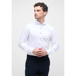 Langarmhemd Eterna "SLIM FIT", Damen, Gr. 39, Normalgr&ouml;&szlig;en, wei&szlig;, Twill, 100% Baumwolle, schmal, Manschette, Hemden Langarmhemd, NON IRON (b&uuml;gelfrei)