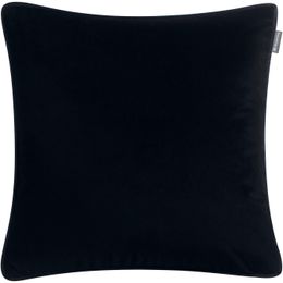 Dekokissen Musterring "Corner" Gr. 1, schwarz (smoke, anthrazit, schwarz, unifarben), B:45cm L:45cm, Polyester, Dekokissen_Sitzkissen_Kissenh&uuml;llen, Dekokissen
