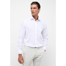 Langarmhemd Eterna "COMFORT FIT", Herren, Gr. 48, Normalgr&ouml;&szlig;en, wei&szlig;, Popeline, 100% Baumwolle, normal, Manschette, Hemden Langarmhemd, NON IRON (b&uuml;gelfrei)