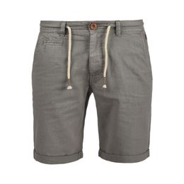 Shorts Blend "Shorts BHLias", Herren, Gr. L, N-Gr, grau (granite), Obermaterial: 55% Leinen LI. 45% Baumwolle CO., Hosen Shorts