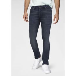 Only & Sons Skinny-fit-Jeans ONLY & SONS "LOOM LIFE JOG", Herren, Gr. 29, L&auml;nge 34, blau (blau denim), Denim/Jeans, Obermaterial: 74% Baumwolle, 25% Polyester, 1% Elasthan, Abriebeffekte, sehr schmal lang, Jeans Skinny-fit-Jeans