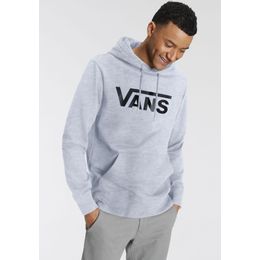 Kapuzensweatshirt Vans "Vans CLASSIC PULLOVER", Herren, Gr. S, grau (light grau h), Sweatware, Obermaterial: 100% Baumwolle, Rippb&uuml;ndchen, Sweatshirts Kapuzensweatshirt, Hoodie, Kapuzenpullover mit gro&szlig;em Logoprint
