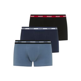 Trunk HUGO UNDERWEAR "TRIPLET", Herren, Gr. XL (54), 3 Stk., open miscellaneous 964, Jersey, Obermaterial: 95% Baumwolle, 5% Elasthan, eng, Unterhosen Trunk, mit Logoschriftzug