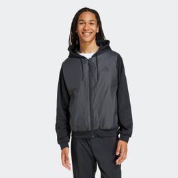 Outdoorjacke adidas Sportswear "ESSENTIALS CLIMAWARM 3-STREIFEN HYBRID ISOLIERENDE", Herren, Gr. M, schwarz, Obermaterial: 70% Polyester, 30% Baumwolle, Jacken Outdoorjacke