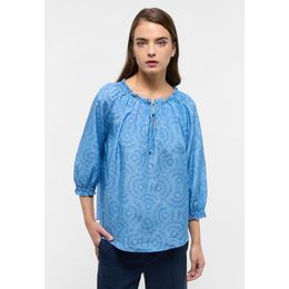Longbluse Eterna "LOOSE FIT", Damen, Gr. 38, gr&uuml;n (smaragd), 54% Baumwolle, 46% Viskose, Blusen Longbluse