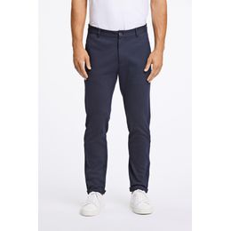 Stoffhose LINDBERGH, Herren, Gr. S, N-Gr, blau (navy mix), Web, Obermaterial: 75% Polyester, 22% Viskose, 3% Elasthan, slim fit kn&ouml;chellang, Hosen Stoffhose, mit Stretch