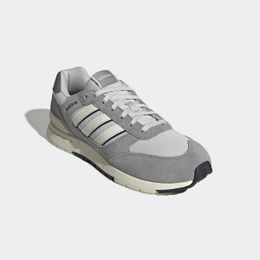 Sneaker adidas Sportswear "RUN 80S", Herren, Gr. 43, greone, owei&szlig;, alumin, Leder, Synthetik, Textil, Schuhe Sneaker