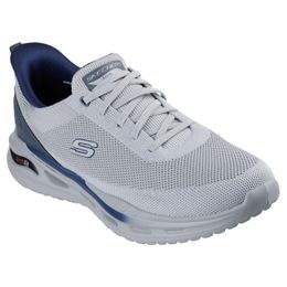 Slip-On Sneaker Skechers "ARCH FIT ORVAN-KINCADE", Herren, Gr. 40, grau (hellgrau), Textil, Schuhe Slip-On Sneaker, Trainingsschuh, Schn&uuml;rschuh, Schlupfschuh mit Memory Foam, Topseller