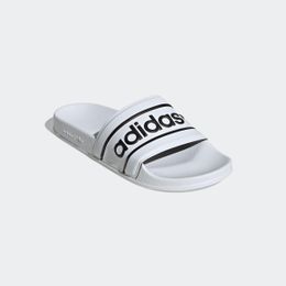 Badesandale adidas originals "ADILETTE", Herren, Gr. 38, schwarz-wei&szlig; (cloud wei&szlig;, cloud wei&szlig;, core schwarz), Synthetik, Schuhe Badesandale, Badelatschen