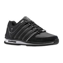 Sneaker K-Swiss "RINZLER", Herren, Gr. 43, schwarz-wei&szlig; (schwarz, wei&szlig;), Leder, Schuhe Sneaker