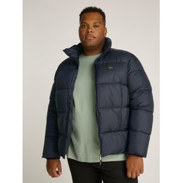 Steppjacke "BT_QUILT PUFFER MW", Herren, Gr. 3XL, blau (night sky), Web, Obermaterial: 100% Polyester. Futter: 100% Polyester. Wattierung: 100% Polyester, CALVIN KLEIN BIG & TALL, unifarben, regular fit, B&uuml;ndchen, Jacken Steppjacke, in Gro&szlig;en Gr&ouml;&szlig;en mit Logopatch