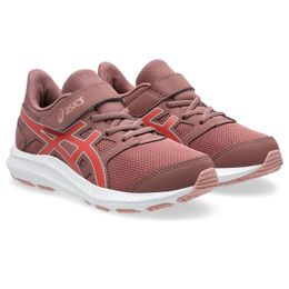 Laufschuh asics "JOLT 4 PS", Jungen, Gr. 31.5, rosa (rubble rot, schwarz pink clay), Textil, Schuhe Laufschuh