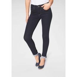 Levi's Slim-fit-Jeans LEVI'S "311 SHAPING SKINNY", Damen, Gr. 26, L&auml;nge 28, blau (schwarz, blau, rinsed), Denim/Jeans, Obermaterial: 80% Baumwolle, 19% Polyester, 1% Elasthan, skinny fit lang, Jeans Slim-fit-Jeans, im 5-Pocket-Stil
