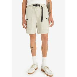 Levi's Cargoshorts LEVI'S "Shorts UTILITY BELTED SHORTS", Herren, Gr. S, N-Gr, grau (feather gray), Web, Obermaterial: 100% Baumwolle, Hosen Cargoshorts, Sommerhose