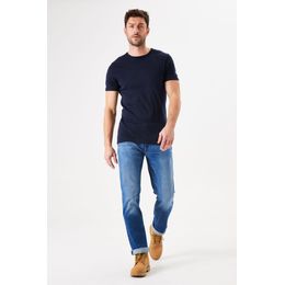 Straight-Jeans Garcia "Rocko", Herren, Gr. 30, L&auml;nge 34, blau (medium used), Denim/Jeans, Obermaterial: 97% Baumwolle, 3% Elasthan, unifarben, straight fit kn&ouml;chellang, Jeans Straight-Jeans, im Five-Pocket Style