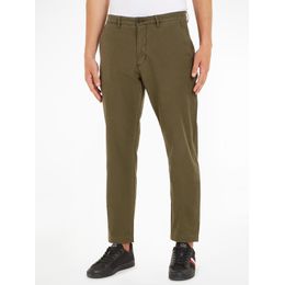 Chinohose Tommy Hilfiger "CHINO CHELSEA GABARDINE GMD", Herren, Gr. 38, L&auml;nge 34, gr&uuml;n (army gr&uuml;n), Web, Obermaterial: 96% Baumwolle, 4% Elasthan, slim fit kn&ouml;chelfrei, Hosen Chinohose, mit Logostickerei auf der Hintertasche