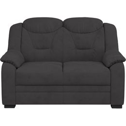 2-Sitzer COTTA "Marcus", grau (anthrazit), B:138cm H:99cm T:99cm, 100% Polyester, Sofas, 2-Sitzer, Sofa mit hoher R&uuml;ckenlehne