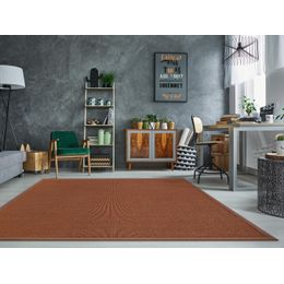 Sisalteppich Dekowe "Mara S2 mit Bord&uuml;re Spezial", orange (terra), B:110cm H:5mm L:160cm, Sisal, Teppiche, Sisalteppich, 100% Sisal, auch als L&auml;ufer, Wohnzimmer