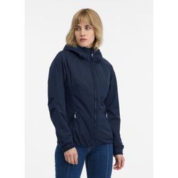Outdoorjacke Ragwear "DIZZIE", Damen, Gr. L (40), blau (navy), Web, Obermaterial: 100% Polyester, unifarben, regular fit h&uuml;ftbedeckend, elastischer Bund, Jacken Outdoorjacke