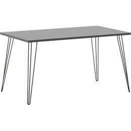 Ablagetisch Schildmeyer "Fynn", grau (platingrau, schwarz, platingrau), B:120cm H:74cm T:80cm, Tische, Ablagetisch, Tischbeine aus Metall