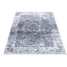 Teppich "AMICA", silber (silberfarben), B:160cm H:8mm L:230cm, Polyester, Gallery M BRANDED BY MUSTERRING, Teppiche, Teppich, Kurzflor, Wohnzimmer, Vintage