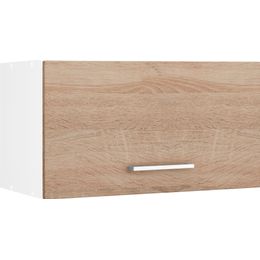 H&auml;ngeschrank KOCHSTATION "KS-Visby", braun (eichefarben), B:60cm H:33cm T:34cm, Schr&auml;nke, H&auml;ngeschrank, Breite 60 cm