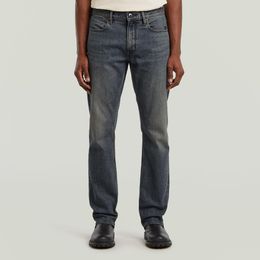 G-Star Raw Straight-Jeans G-STAR "Mosa Straight", Herren, Gr. 32, L&auml;nge 32, beige (antic sand blast), Denim/Jeans, Obermaterial: 99% Baumwolle, 1% Elasthan, straight fit normal, Jeans Straight-Jeans, mit hellen N&auml;hten