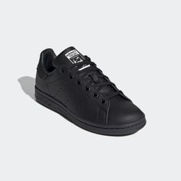 Sneaker adidas originals "STAN SMITH J", M&auml;dchen, Gr. 37, schwarz-wei&szlig; (core schwarz, core schwarz, cloud wei&szlig;), Synthetik, Schuhe Sneaker, f&uuml;r Jugendliche