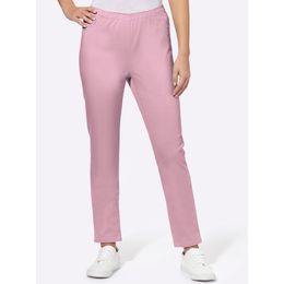 Jeansjeggings Classic Basics, Damen, Gr. 19, Kurzgr&ouml;&szlig;en, rosa (ros&eacute;), 98% Baumwolle, 2% Elasthan, unifarben, lang, Jeans Jeansjeggings