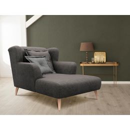 Loveseat Home Affaire "Baggio Kuschel Mega Lounge Big Sessel", grau (anthrazit), B:101cm H:99cm T:152cm, 92% Polyester, 8% Nylon, Sessel, Loveseat