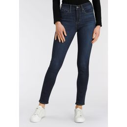 Levi's Slim-fit-Jeans LEVI'S "311 SHAPING SKINNY", Damen, Gr. 30, L&auml;nge 32, blau (schwarz indigo), Denim/Jeans, Obermaterial: 60% Baumwolle, 23% Viskose, 16% Polyester, 1% Elasthan, leichte Abriebeffekte, unifarben, skinny fit lang, Jeans Slim-fit-Jeans, im 5-Pocket-Stil