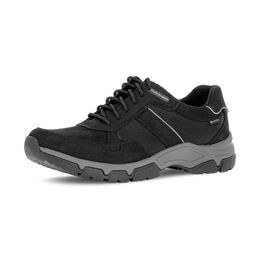 Sneaker Pius Gabor, Herren, Gr. 7,5 (41), schwarz, Mesh, Nubukleder, Schuhe Sneaker, Schn&uuml;rschuh, Outdoorschuh, Freizeitschuh mit GORE-TEX, Weite G