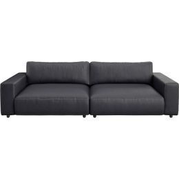 Big-Sofa Musterring "LUCIA", braun (mocca puro), B:252cm H:81cm T:124cm, Flachgewebe FLORIS (100% Polyester);Flachgewebe VALMONT (60% Baumwolle/ 40% Leinen);Microfaser CRONA (100% Polyester), Sofas, Big-Sofa, in vielen Qualit&auml;ten und 4 unterschiedlichen N&auml;hten, 2,5-Sitzer