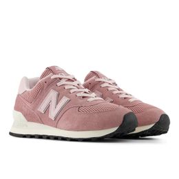 Sneaker New Balance "574", Damen, Gr. 39, alpha pink, Leder, Synthetik, Textil, Schuhe Sneaker