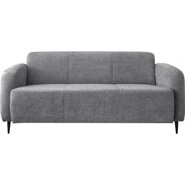 3-Sitzer Home Affaire "Marone", grau, B:185cm H:76cm T:90cm, 100% Polyester, Sofas, 3-Sitzer