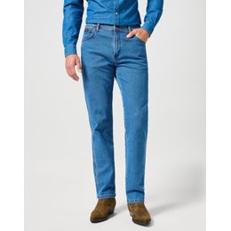 Gerade Jeans Wrangler "Texas", Herren, Gr. 34, L&auml;nge 32, blau (desert mirage), Denim/Jeans, Obermaterial: 99% Baumwolle, 1% Elasthan, Basic, regular fit lang, Jeans Gerade Jeans