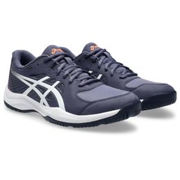 Tennisschuh asics "COURT SLIDE 4", Herren, Gr. 46, wei&szlig; (indigo fog, wei&szlig;), Synthetik, Textil, Schuhe Tennisschuh, Multicourt-Schuh, Allcourtschuh