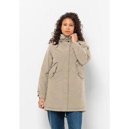 Parka Jack Wolfskin "TALFORST PARKA W", Damen, Gr. L (42/44), braun (anis), Obermaterial: 54% Wolle, 46% Polyamid. Futter: 100% Polyester. F&uuml;llung: 100% Polyester, Jacken Parka