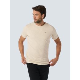 T-Shirt NO EXCESS, Herren, Gr. 3XL, beige (cement), Slub, Obermaterial: 100% Baumwolle, unifarben, regular fit taillenbedeckt, Rundhals, Shirts T-Shirt