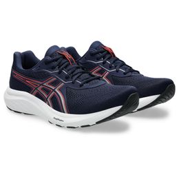 Laufschuh asics "GEL-CONTEND 9", Herren, Gr. 47, rot (midnight, flash rot), Textil, Schuhe Laufschuh, mehr D&auml;mpfung