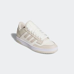 Sneaker adidas Sportswear "RAPID COURT LOW", Damen, Gr. 42,5, beige (alumina, cloud wei&szlig;, ftwr wei&szlig;), Leder, Synthetik, Schuhe Sneaker