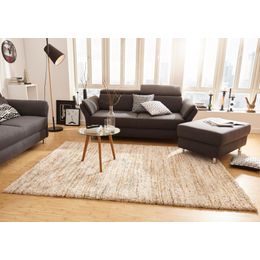 Hochflor-Teppich Hanse Home "Chic" Gr. 4, beige (creme), B:160cm H:30mm L:230cm, Kunstfaser, Teppiche, Hochflor-Teppich, Shaggy, Weich, Flauschig, Flokati, Meliert, Wohnzimmer, Schlafzimmer