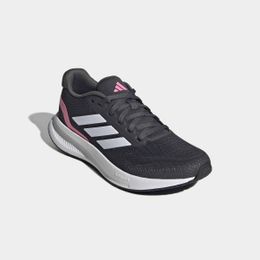 Laufschuh adidas Performance "RUNFALCON 5", Damen, Gr. 42, grau six, ftwr wei&szlig;, bliss pink, Synthetik, Textil, Schuhe Laufschuh