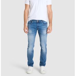 Straight-Jeans MAC "Arne Pipe", Herren, Gr. 33, L&auml;nge 34, history blau used, Denim/Jeans, Obermaterial: 99% Baumwolle, 1% Elasthan, Jeans Straight-Jeans