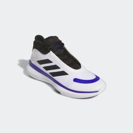 Basketballschuh adidas Performance "BOUNCE LEGENDS LOW", Damen, Gr. 41, bunt (cloud wei&szlig;, core schwarz, lucid blau), Synthetik, Textil, Schuhe Basketballschuh