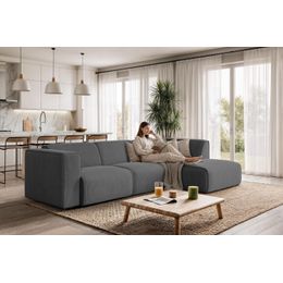 Ecksofa OTTO HOME "Merid L-Form, B: 295 cm - OTTO. Verl&auml;ssliche Qualit&auml;t.", grau, B:295cm H:70cm T:162cm, 100% Polyester, Sofas, Ecksofa, jederzeit durch Module erweiterbar